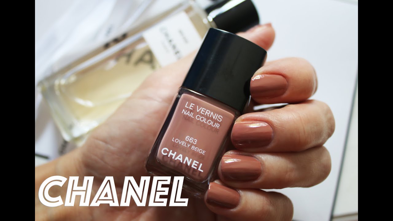 Chanel Le Vernis Nail Colour 663 Lovely Beige (Les Beiges 2015) - YouTube