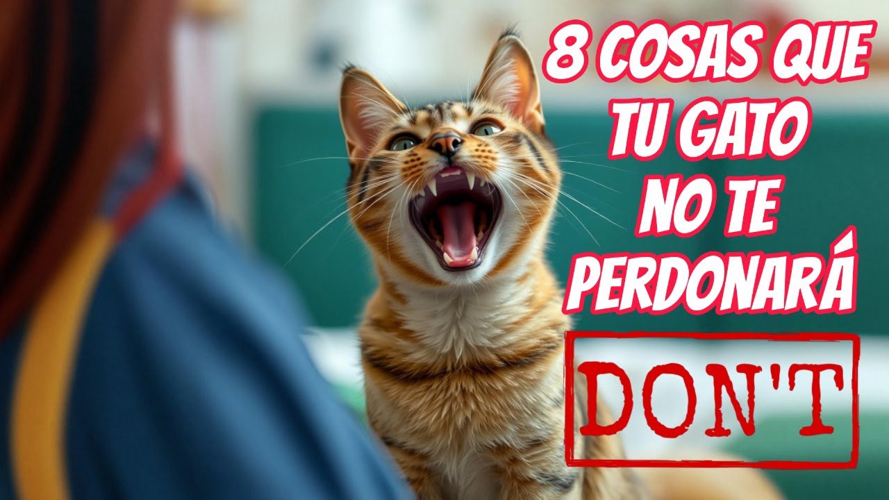8 Cosas que tu Gato Jamás te Perdonará 🐱 GUIA para que NO te Odie tu ...
