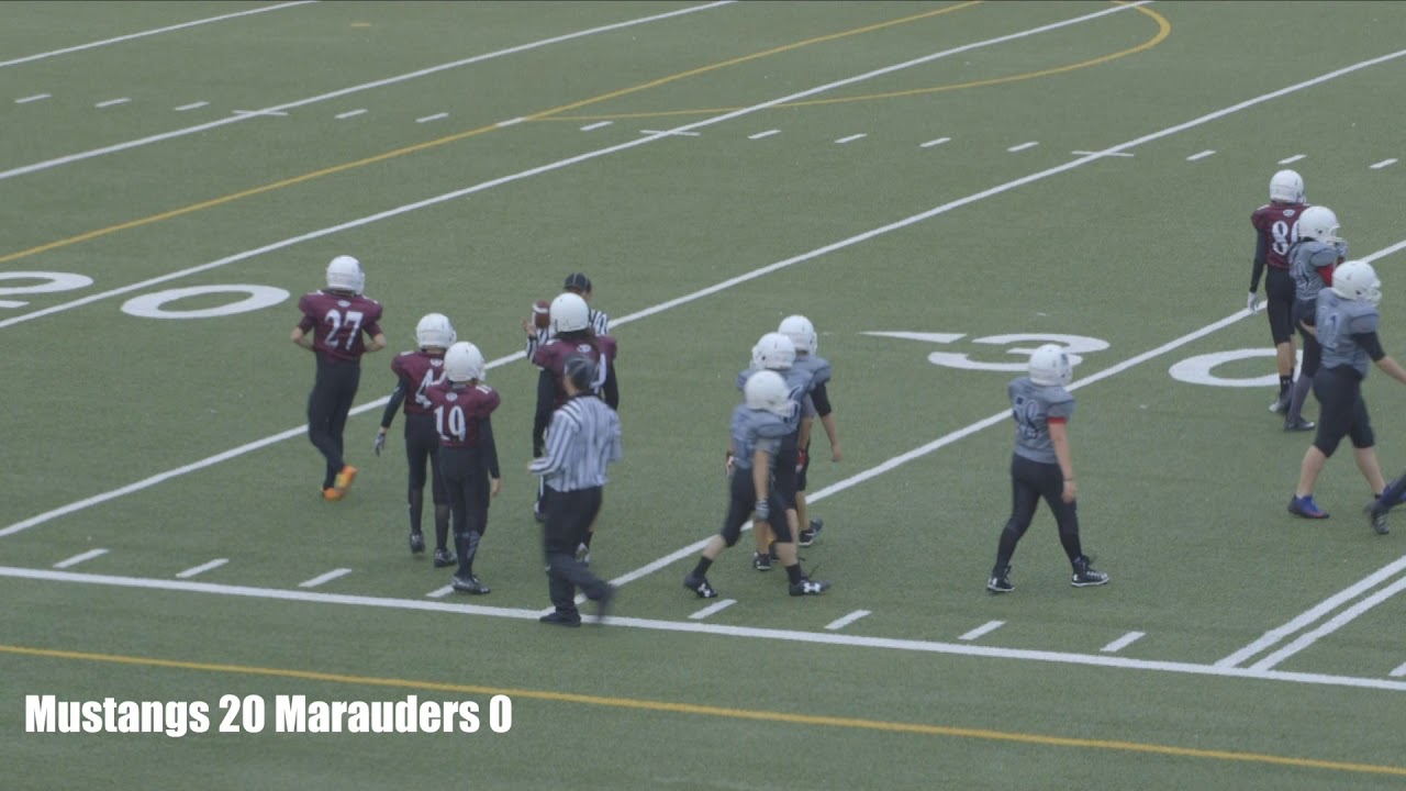 TBMFA 2018 Bantam Game September 19th: Mustangs vs Marauders - YouTube