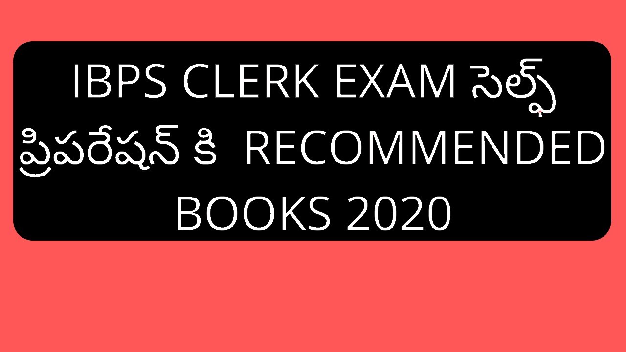 IBPS clerk books 2020 | IBPS clerk best book for preparation | Best ...