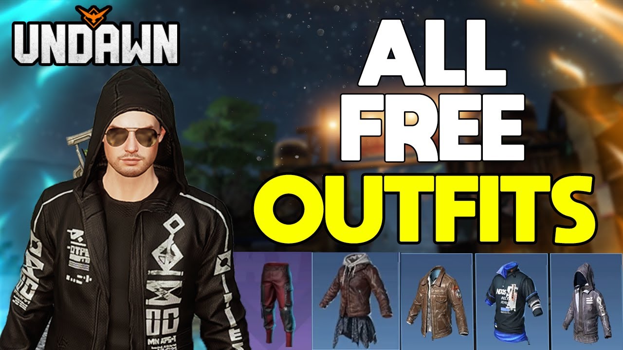 All free outfits and skins that you can have in undawn mobile - YouTube