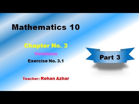 Class 10th Math Chapter No 3 Exercise 3.1 Part 3 - YouTube