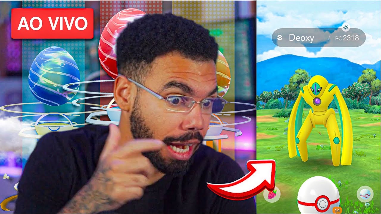 HORA DO SHINY DEOXY O ALIEN MITICO! #pokemongo - YouTube