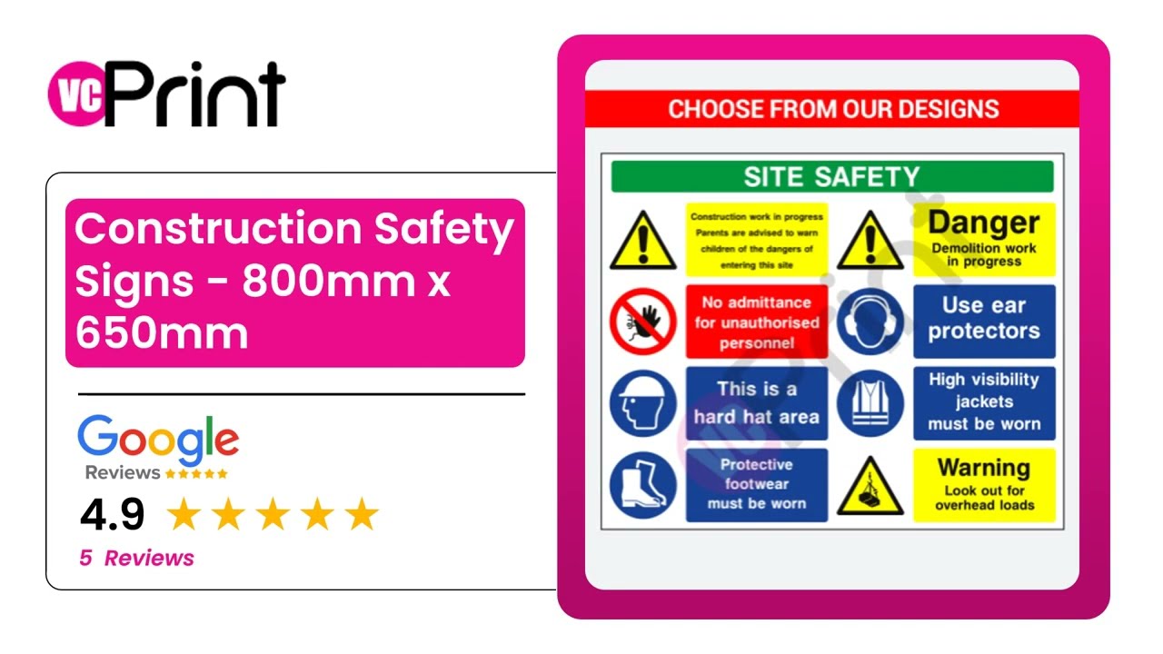 Construction Safety Signs Printable Choosing The Right Construction