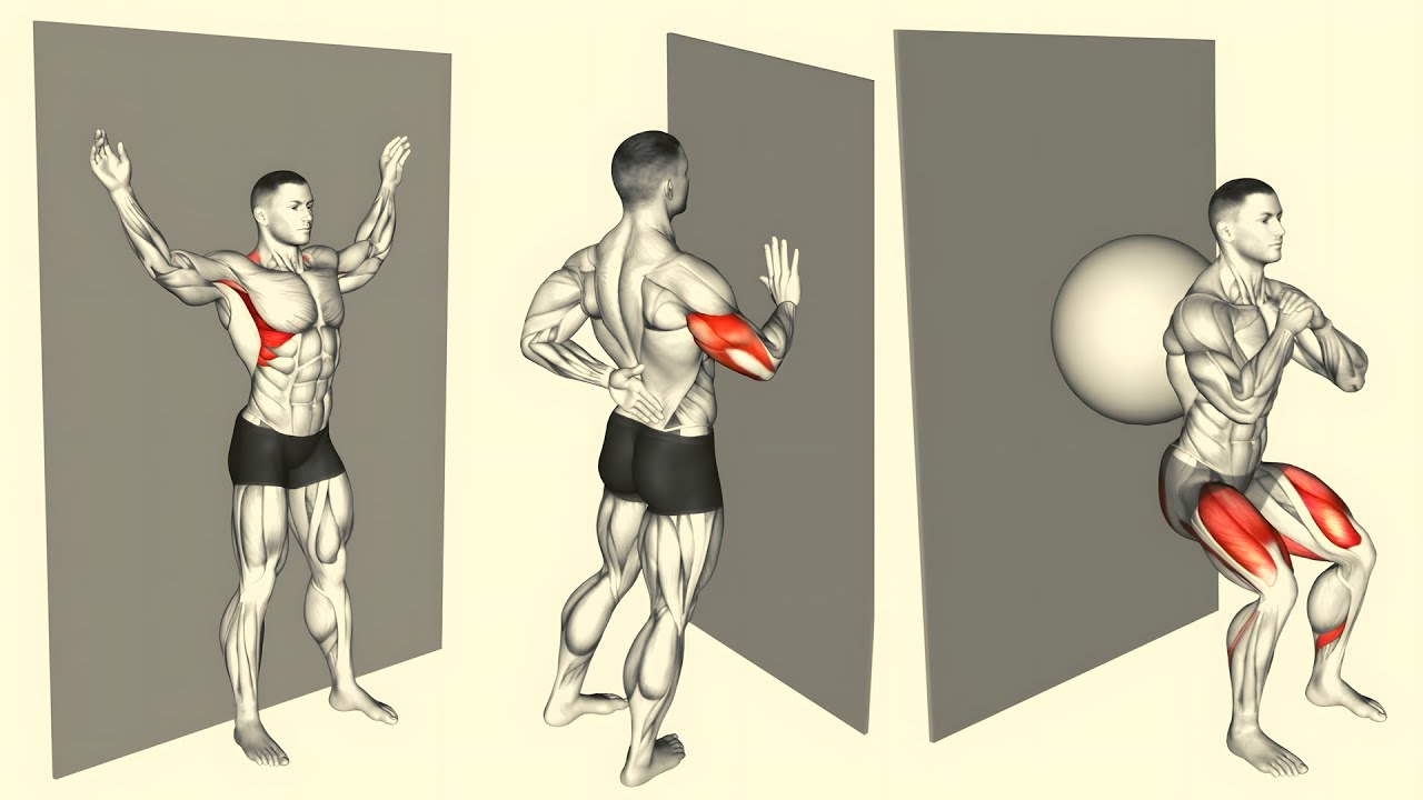 Total Body Workout With Wall Exercises - YouTube