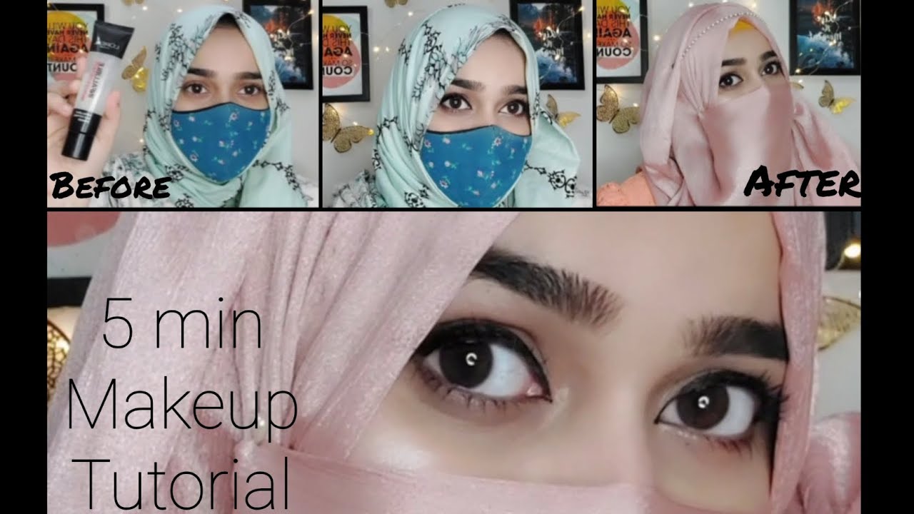 5-mins makeup tutorial for beginners 🥰 |5mins eyes makeup |transition ...