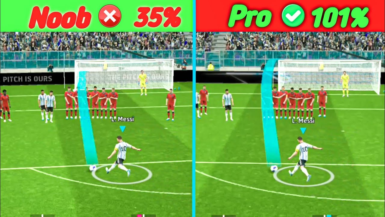 Close Range free-kick tutorial in efootball mobile 2024 - YouTube
