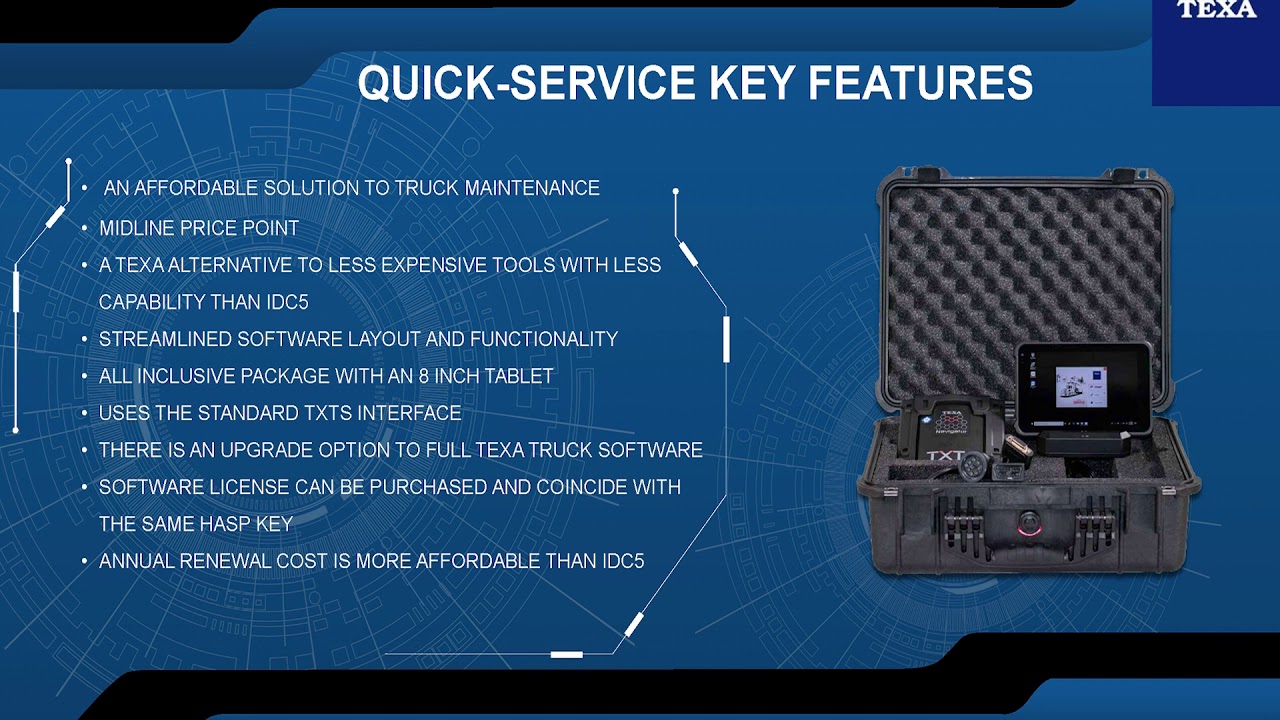 Quick Service By TEXA™ - YouTube