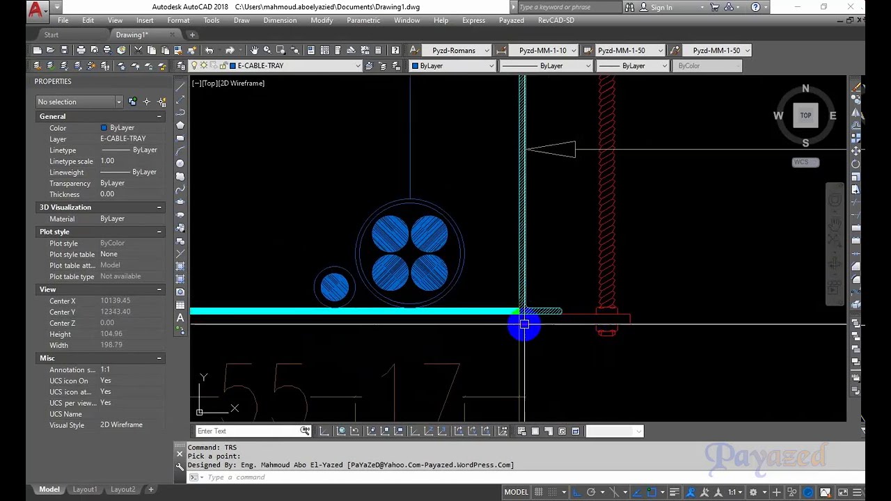Draw Cable Tray Section (TRS) Lisp - YouTube