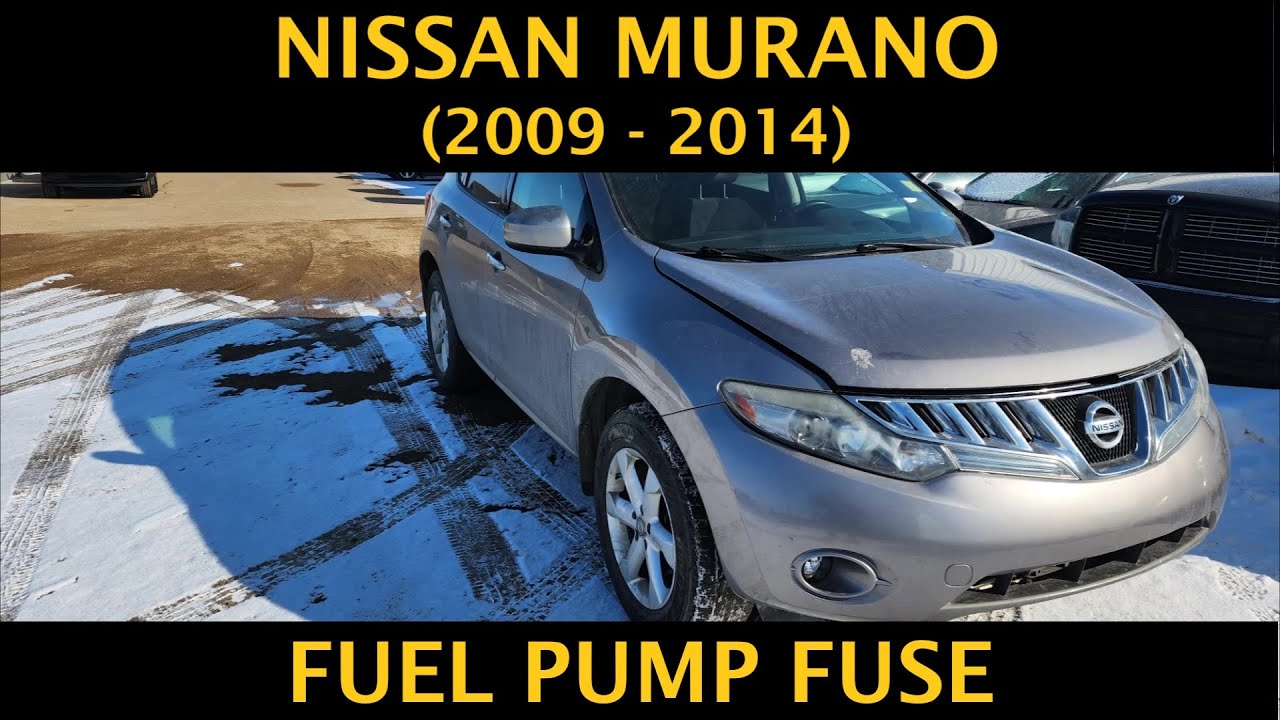 Nissan Murano - FUEL PUMP FUSE LOCATION (2009 - 2014) - YouTube