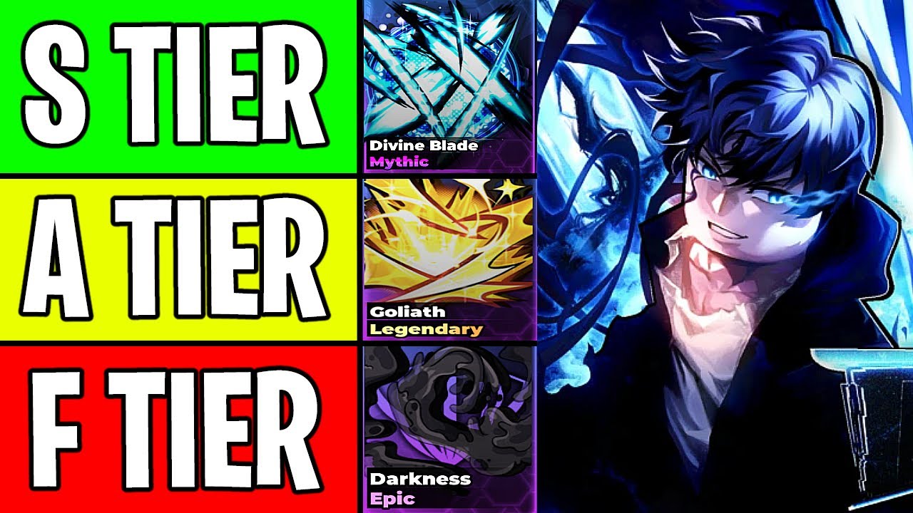 BEST ABILITIES TIER LIST IN SOLO HUNTERS ROBLOX (BEST ABILITY TIER LIST ...