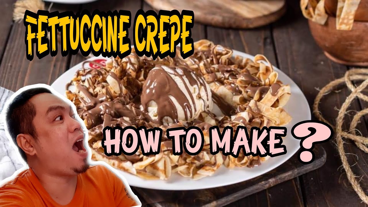 Amazing!|HOW to cut CREPE like FETTUCCINE|CREPE cut into FETTUCCINE ...