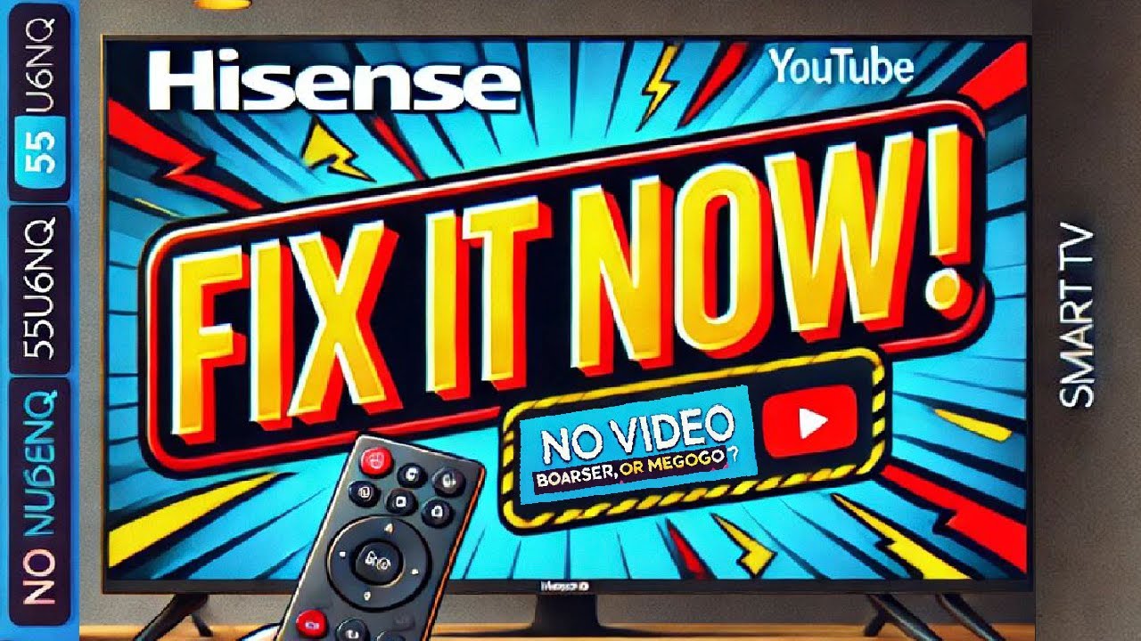 🚫Hisense 55U6NQ TV fail to play videos on YouTube, the browser, or Megogo? Quick solution! - YouTube