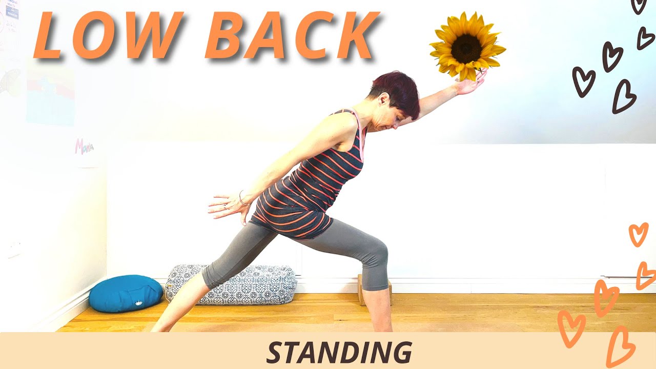 Workout for Strong Low Back - Standing #lowbackexercise #yogaforlowback ...