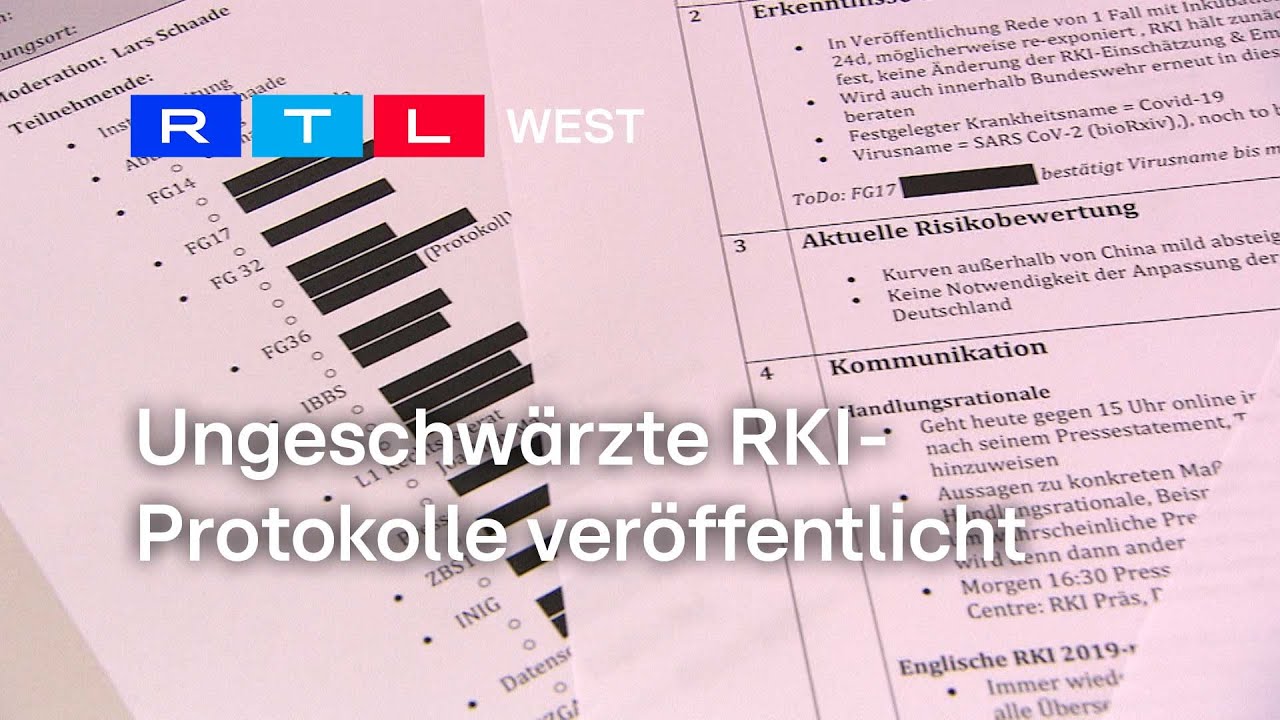 RKI-Papiere: Journalisten veröffentlichen ungeschwärzte Protokolle | RTL WEST, 23.07.2024 - YouTube