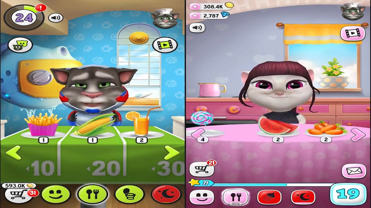 Talking Tom Gold Run New Update Officer Tom, Agent Angela And Deputy ...