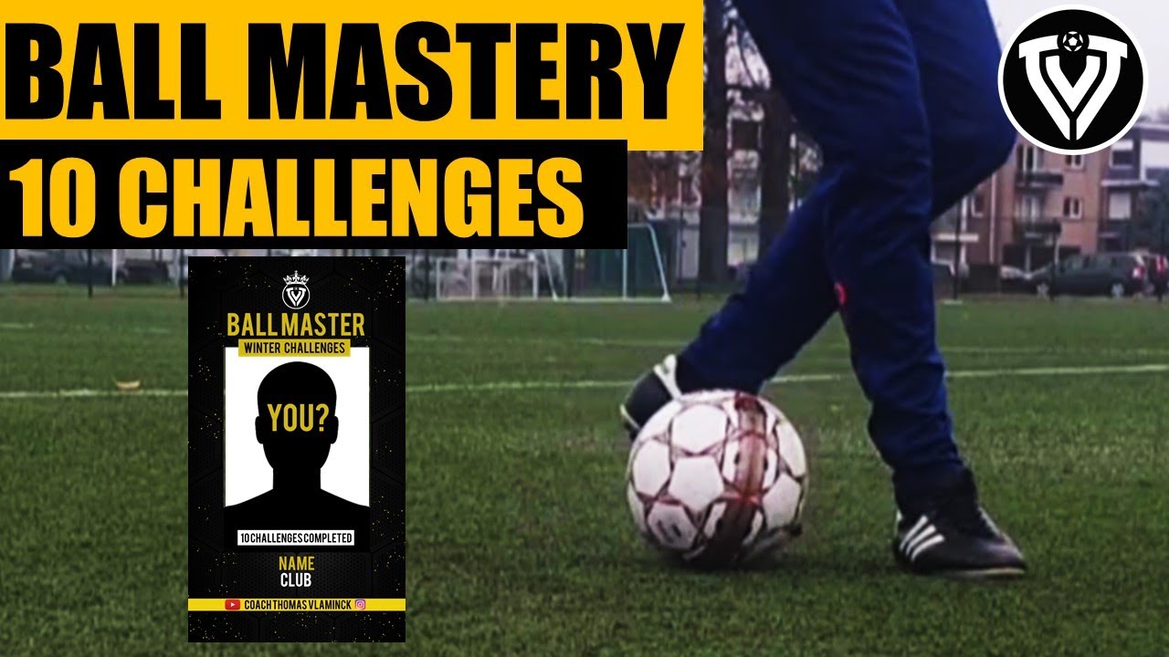 10 Ball Mastery Winter Challenges | Football Homework - YouTube