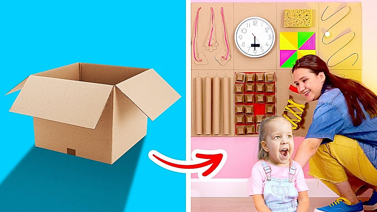 25 Useful Cardboard Crafts For Your Home - YouTube