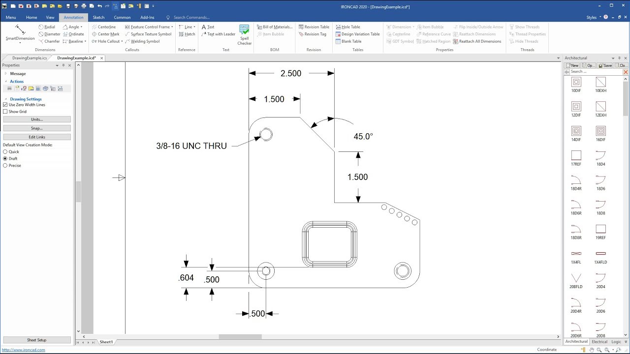Automatic Dimension Line Break Capability - CAD Design 2020 - YouTube