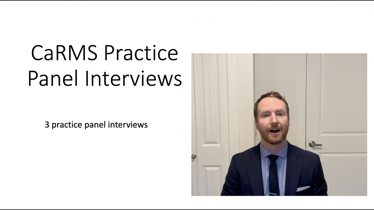 CaRMS Practice Panel Interview - YouTube