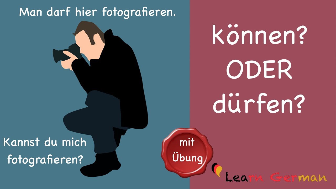 Common Mistakes in German | können oder dürfen? | Learn German | A1 ...