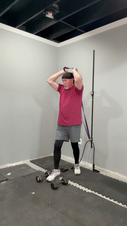 Tricep exercises with 2 resistance bands variations using the Space ...