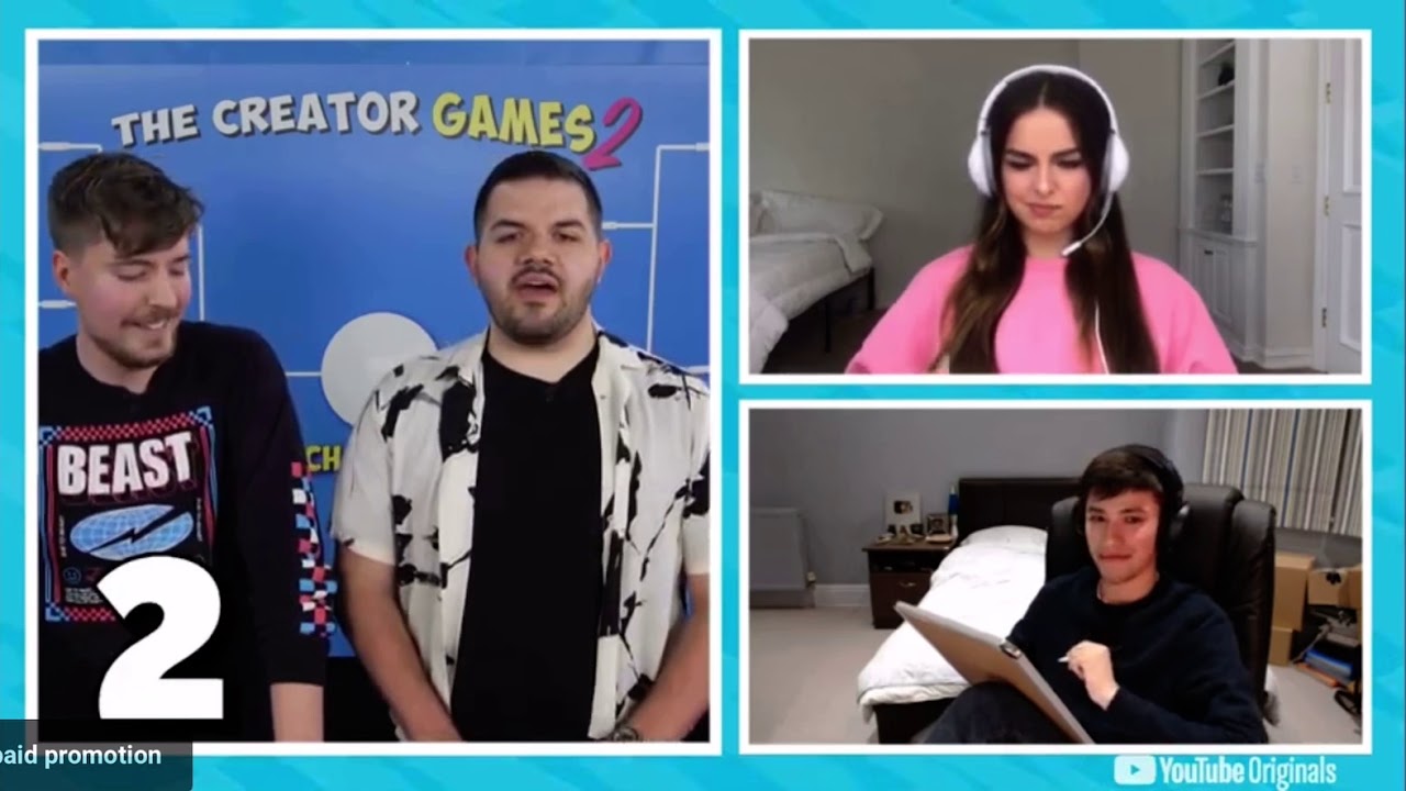 Addison Rae vs Ninja - MrBeast $300,000 Influencer Trivia Tournament ...