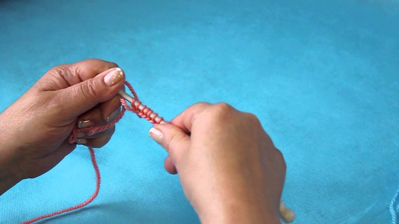 How to Cast On Stitches: Method 2 - YouTube
