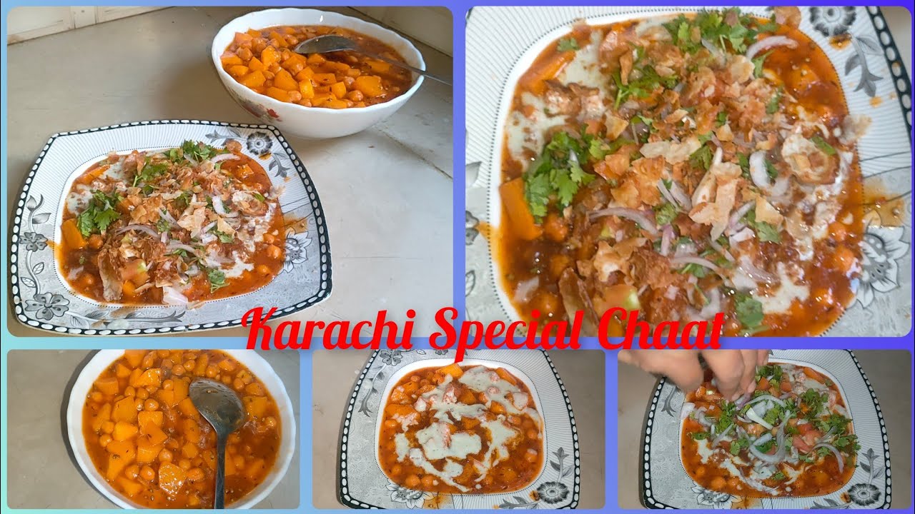 Special Karachi Chaat // Karachi Ki Mashoor Road Ki Chana Testy Chaat ...