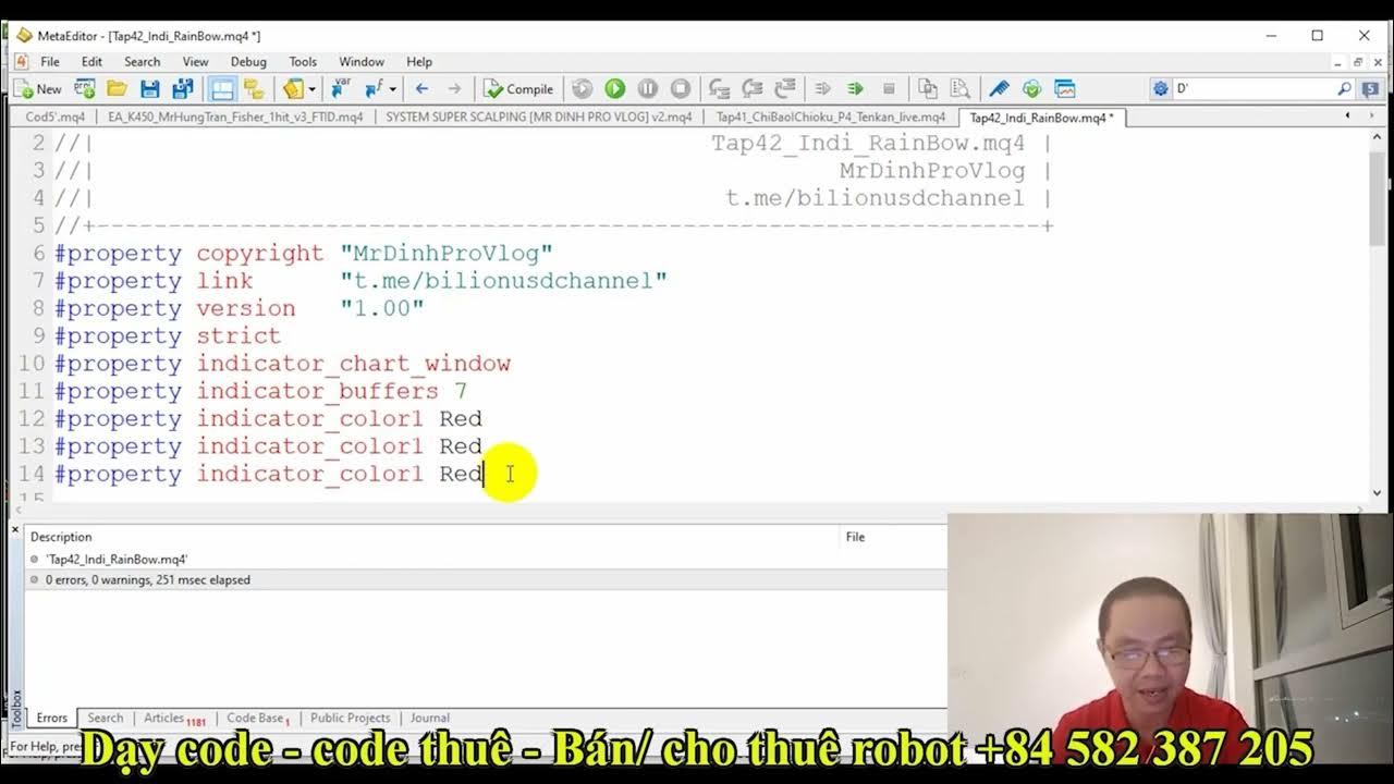 Tập 42 Lập trình MQL4 Code Indicators CẦU VÒNG How to code indicator Rainbow - YouTube