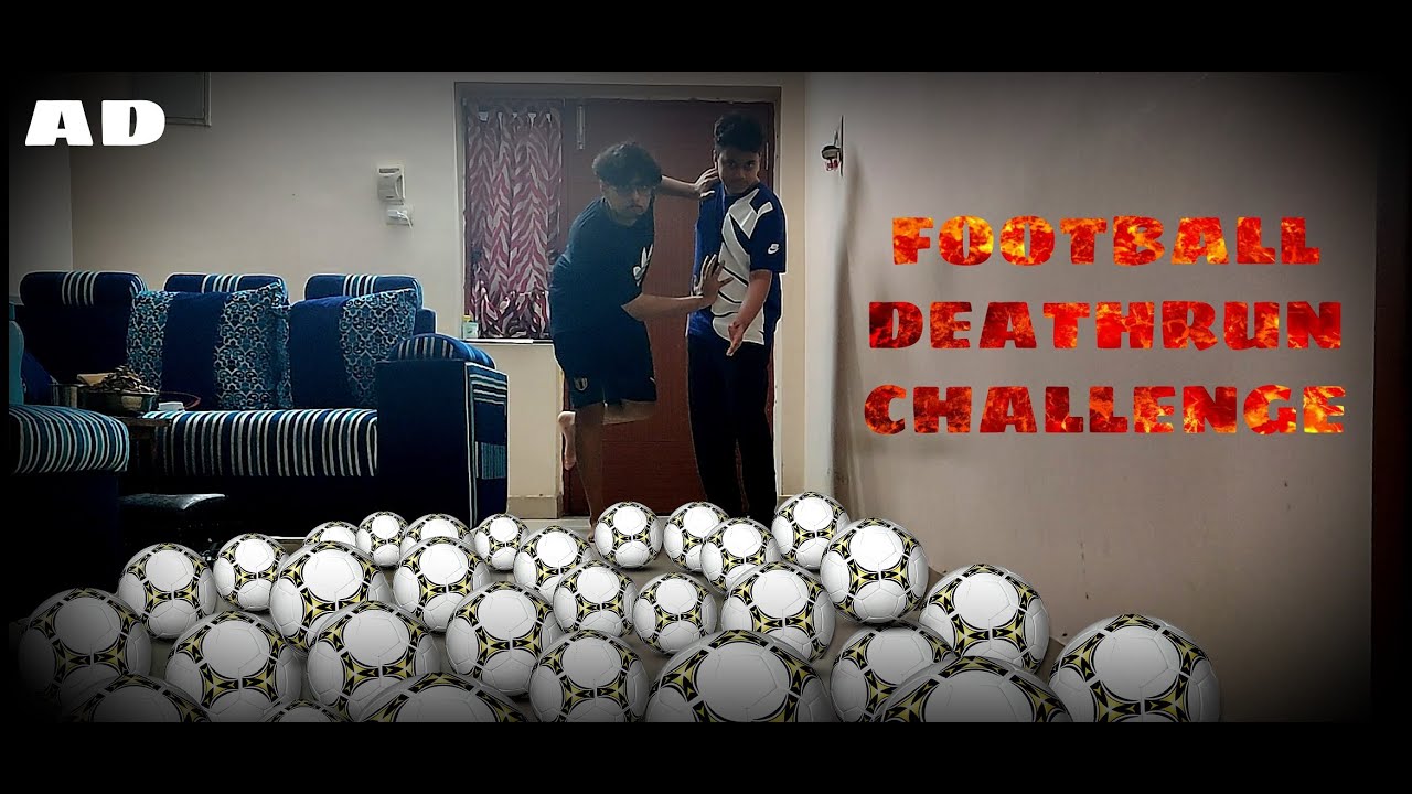 FOOTBALL DEATH RUN CHALLENGE (HOME EDITION) - YouTube