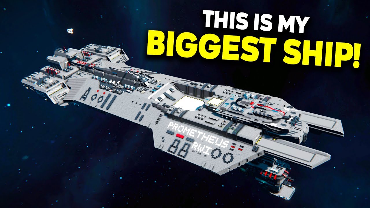My BIGGEST Starship! - Space Engineers: RWI Prometheus Tour! - YouTube