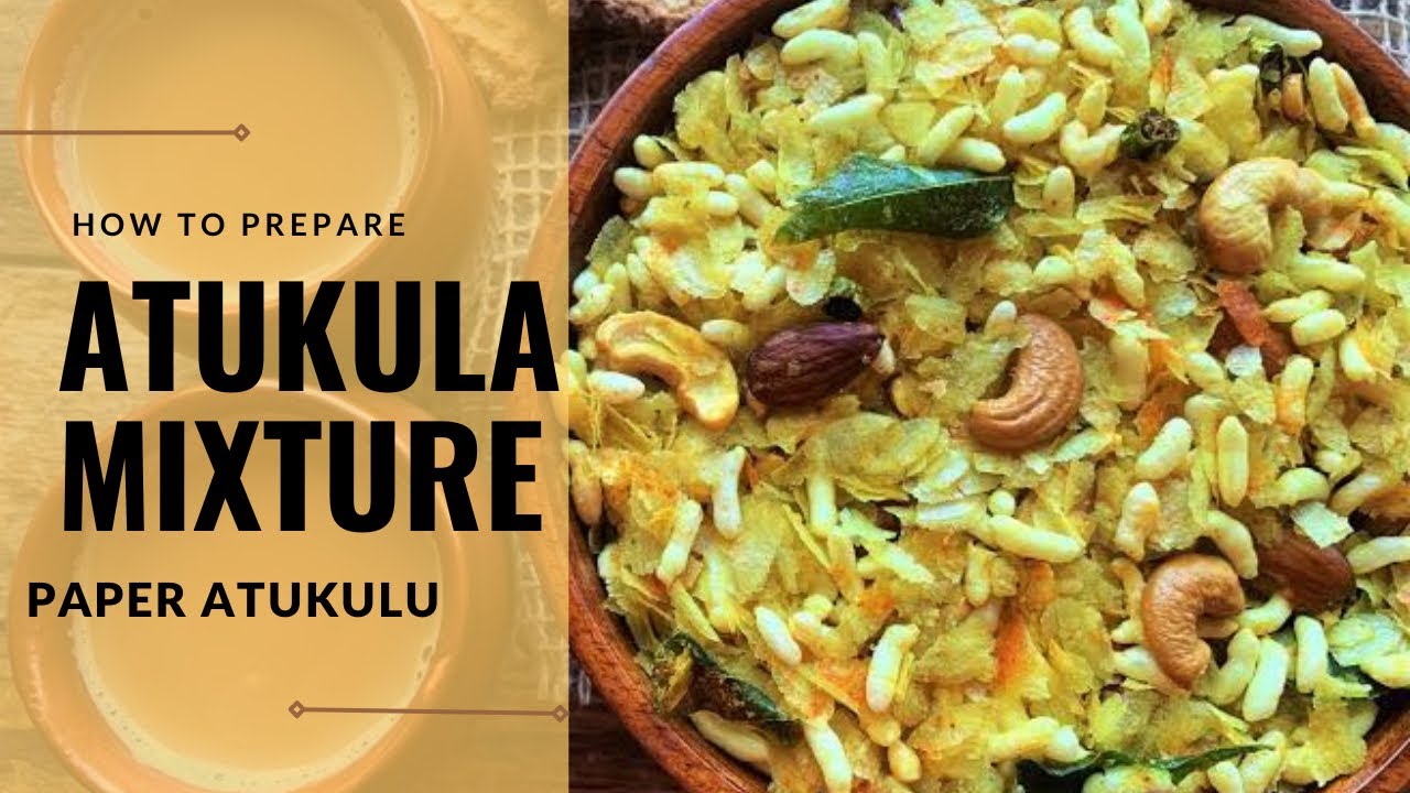 Atukula mixture | chuduva | Paper Atukulu #sumathivlogs - YouTube