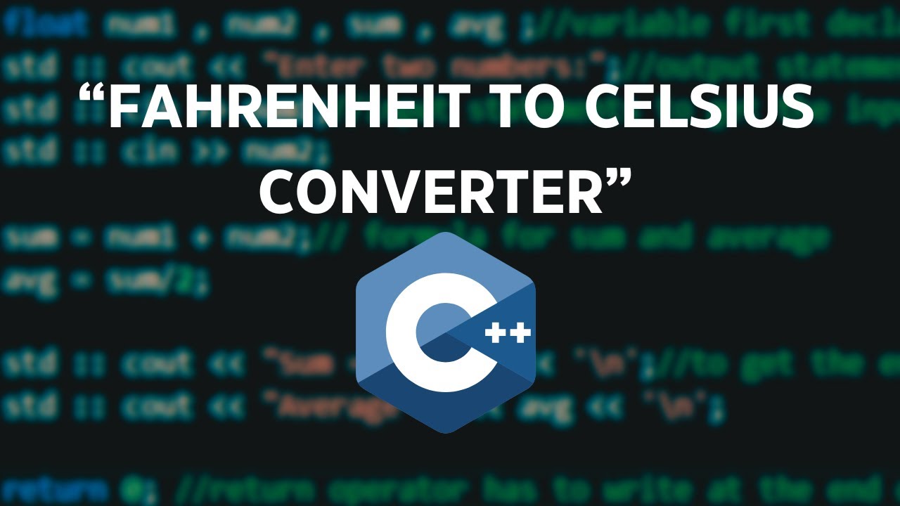 I built a Fahrenheit to Celsius converter in C++ on my DAY 2 - YouTube