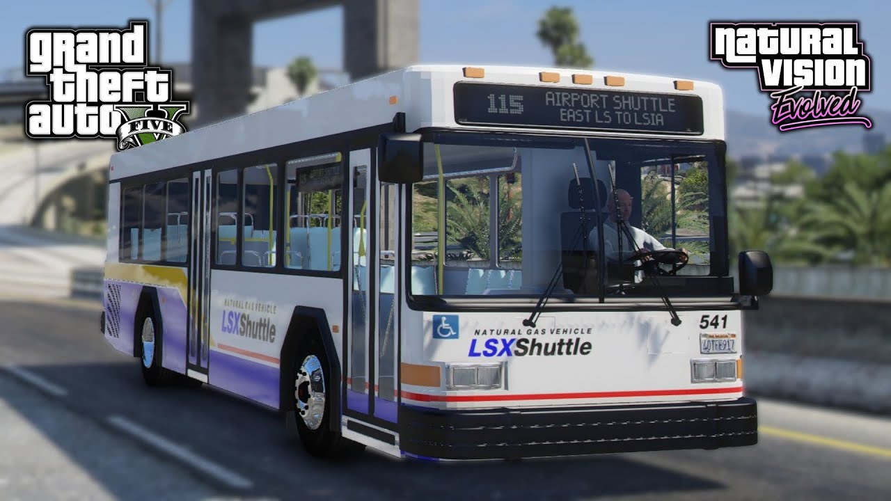 Mit dem Shuttle Bus zum Flughafen in LA | Grand Theft Auto V | 4K ...