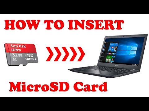 How to Insert MicroSD Card in Acer laptop - YouTube