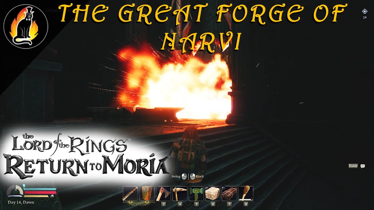 The Great Forge of Narvi || The Lord Of the Rings Return to Moria - YouTube