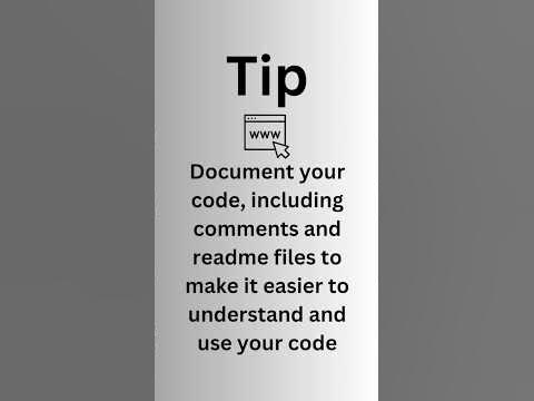 Web development tip. Document your code to make it easier to understand ...
