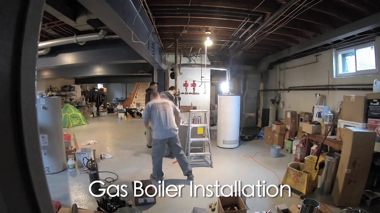 Gas Boiler Removal and Installation - YouTube