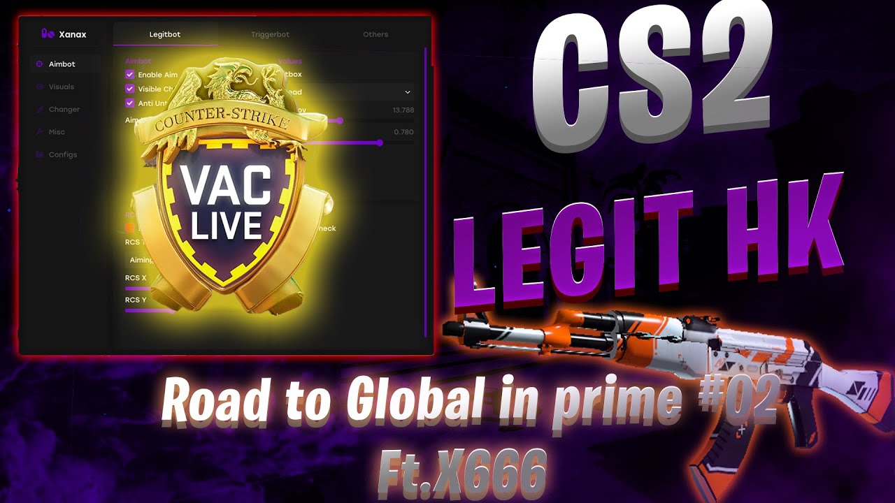 CS2 LEGIT HK | ROAD TO GLOBAL IN PRIME #03 | VAC LIVE, o Melhor ...