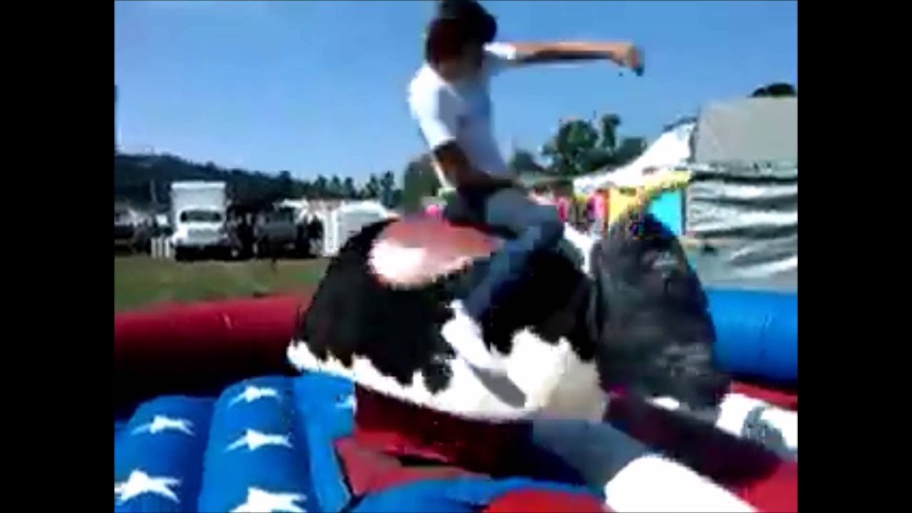 Mechanical Bull Riding - YouTube