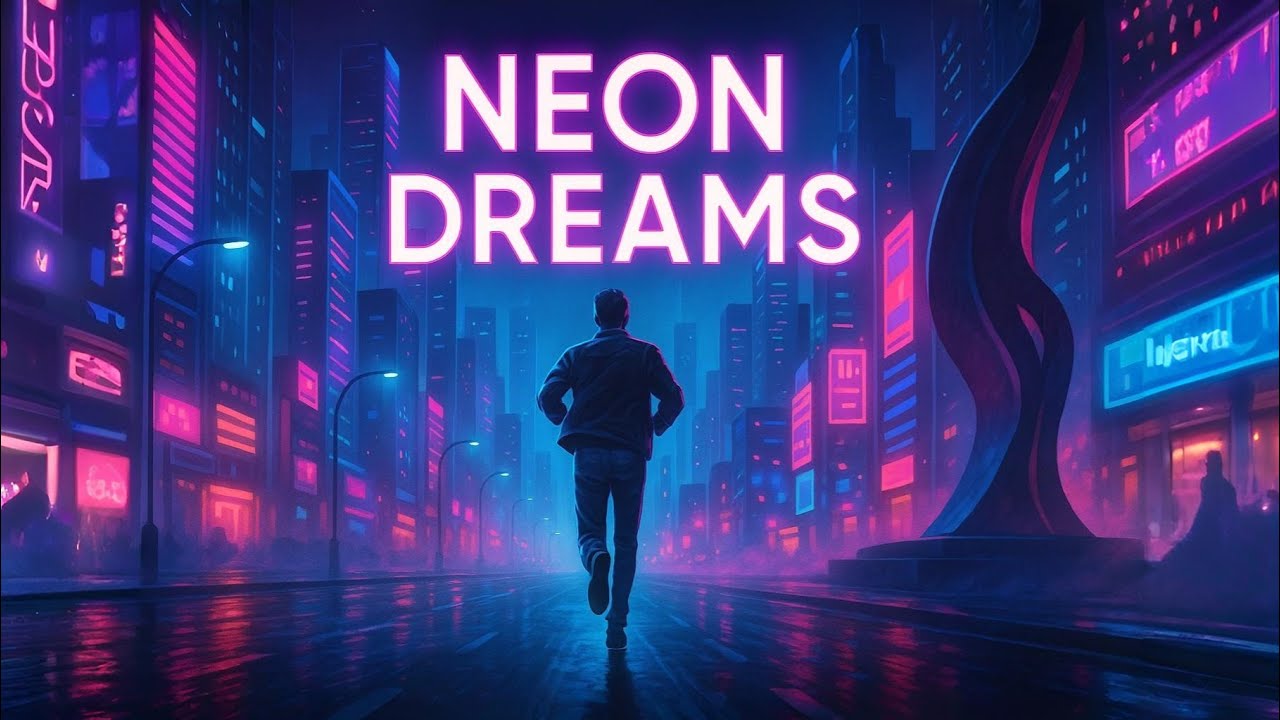 Neon Dreams (official music lyrics video) - YouTube