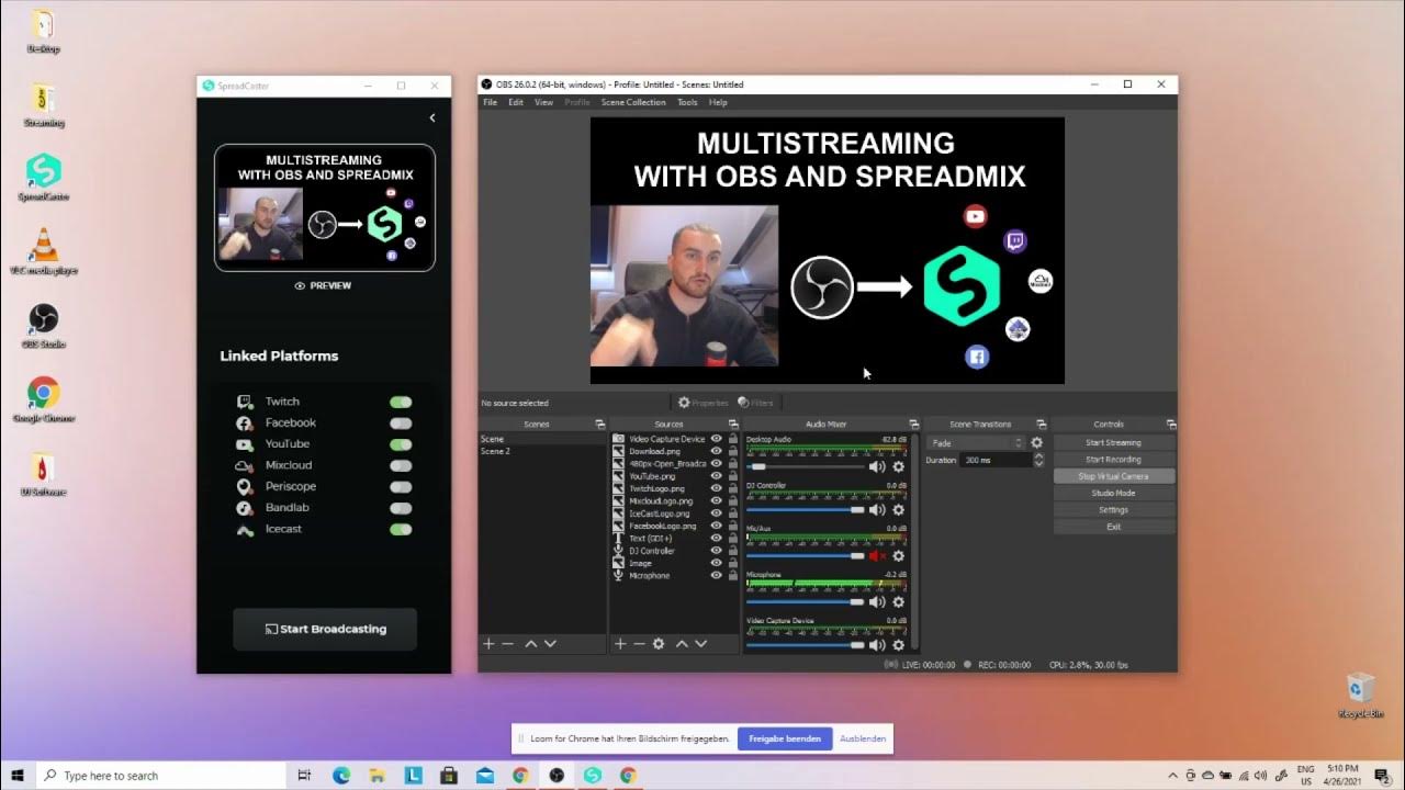 How to multistream with OBS (Open Broadcaster Software) in highest ...