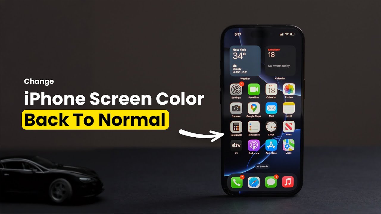 How to Change iPhone Screen Color Back to Normal on iOS 18? - YouTube