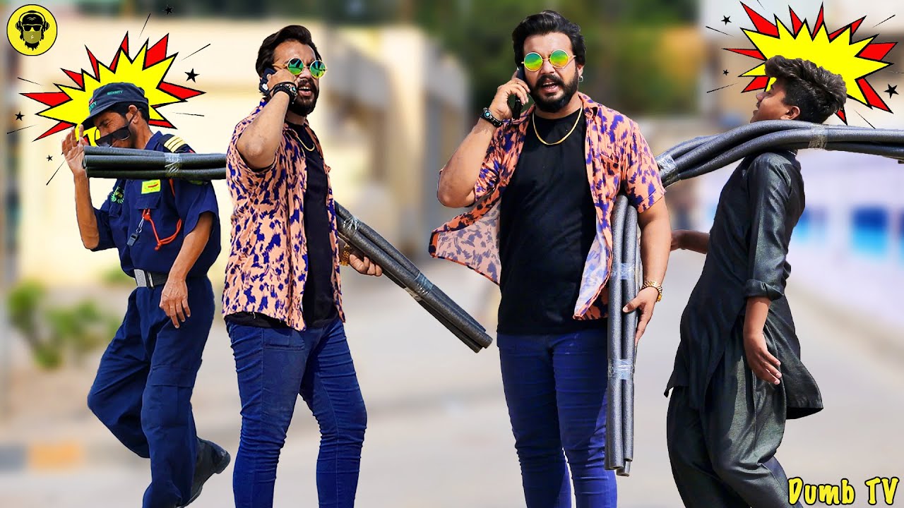 Foam Stick Prank Part 3 - YouTube