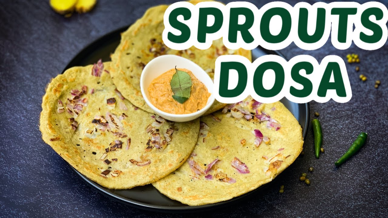 Healthy sprouts dosa | green gram dosa recipe | small kitchen tales ...