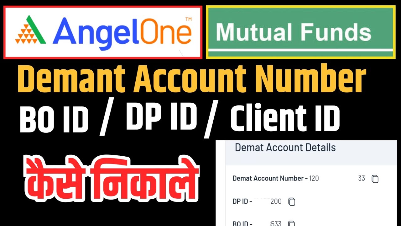 angel one me demat account number kaise pata kare | BO ID / DP ID ...