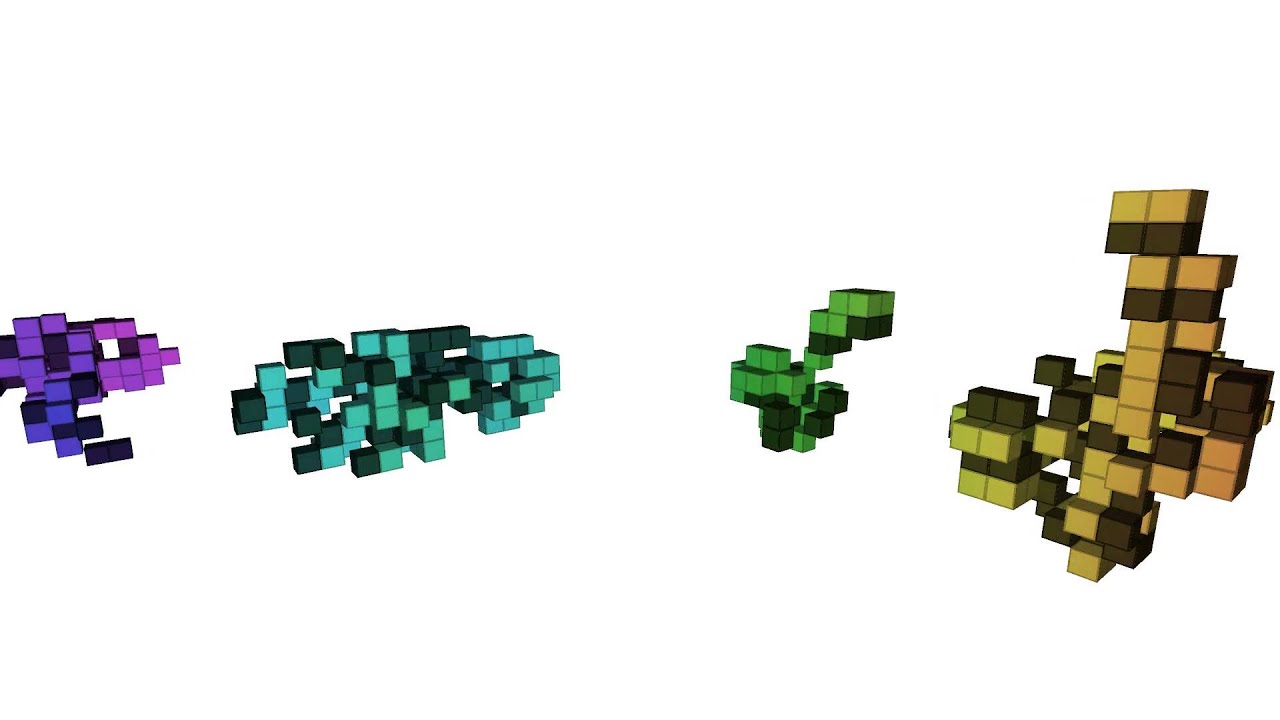 Game of Life 3D - Brian's brain 2 - YouTube