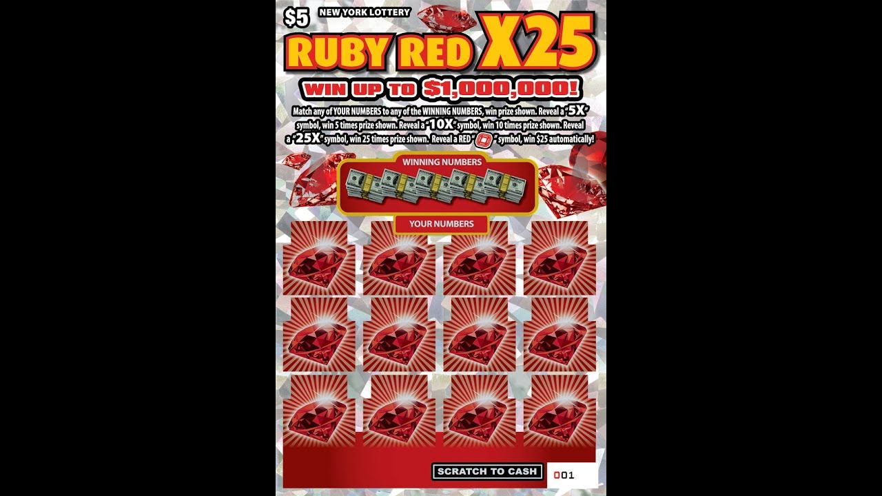 $5 - RUBY RED X25 NEW - WIN! Lottery Bengal Scratch Off instant tickets ...