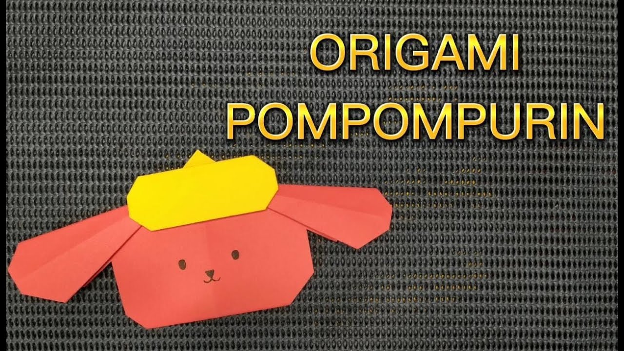 An easy way to fold the Sanrio Pompompurin | Origami Pompompurin - YouTube